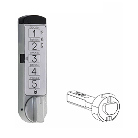 TriTeq MicroIQ Haworth 90º Chrome Electronic Lock EL-HAWORTH - 240110 ...