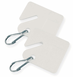 EasyKeys Slotted Rack White Key Tags SLOTTED KEY TAG - EasyKeys.com