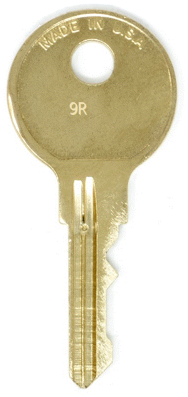 Steelcase 9R Replacement Key, 1R - 200R Lock Series - EasyKeys.com