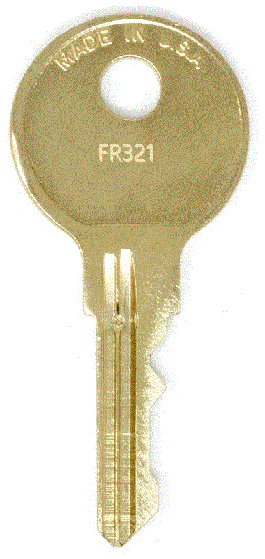 Steelcase FR321 Replacement Key, FR301 - FR800 Lock Series - EasyKeys.com
